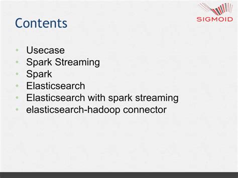 Real Time Search Using Spark And Elasticsearch Ppt