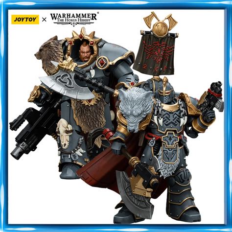 JOY TOY Warhammer 30K 1/18 Фигурка Space Wolves Legion PraetorHvarl Red ...
