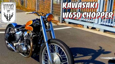 【w650 Chopper And Bratty Sr400】友人のw650の進化が止まらない！kawasaki W650