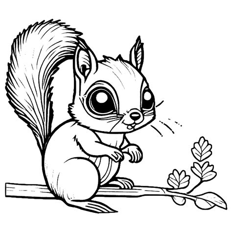 Gray Squirrel Coloring Pages 2025