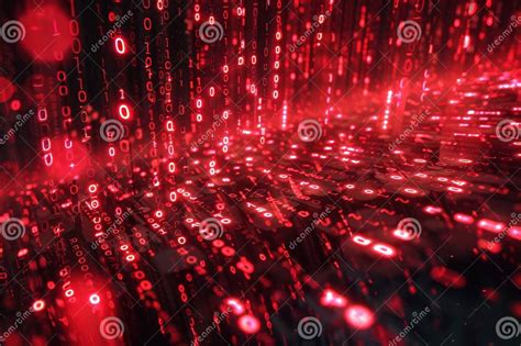 Digital Binary Coding On Network Futuristic Technology Background