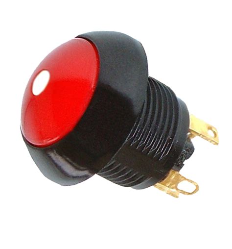 illuminated pushbutton switch with round and square shape