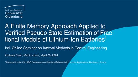 Pdf A Finite Memory Approach Applied To Verified Pseudo State Estimation Of Fractional Models