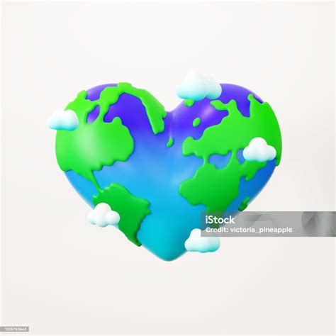 하트 모양의 지구 해피 어스 데이 지구를 저장합니다 3d 렌더 세계지도에 대한 스톡 사진 및 기타 이미지 세계지도 하트 모양 지구본 Istock