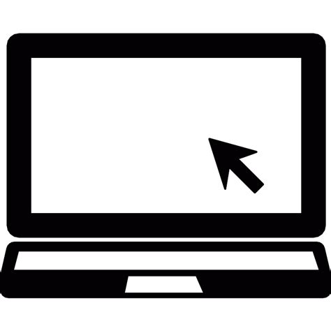Laptop With Mouse Cursor Vector SVG Icon SVG Repo
