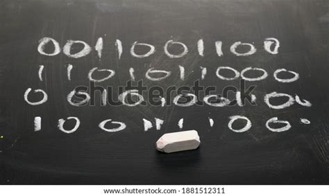 Encrypted Binary Ascii Computer Code Written Stock Photo 1881512311