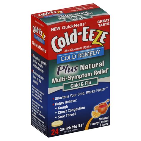 Cold Eeze Multi Symptom Relief Cold And Flu Quickmelts Tablets Honey