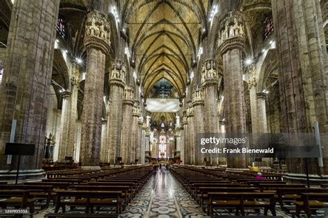 Interior View Of Milan Cathedral Duomo Di Milano With Magnificent News Photo Getty Images