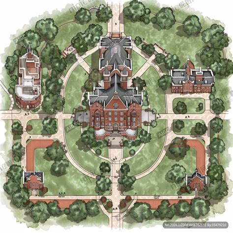 Ai创作图手绘清华园 北大插画 清华北大建筑插画 斯坦福大学旅游插画 清华大学地标平面图 清华大学校园平面图 清华大学建筑插画 清华大学扁平图 庙宇彩平 交通大学总平面图 斯坦福大学插画