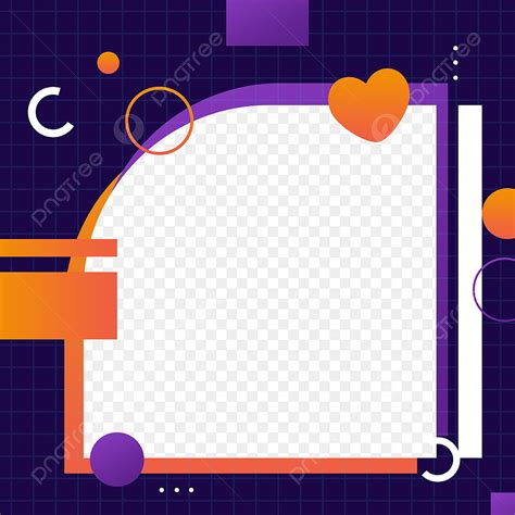 Geometric Border Clipart Hd Png Purple Geometric Twibbon Gradient Abstract Border Purple