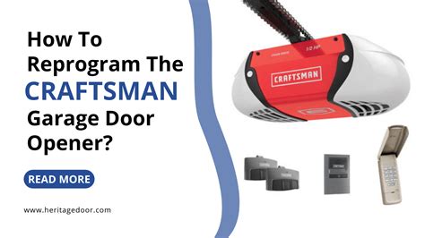 How To Reset Craftsman Garage Door Keypad