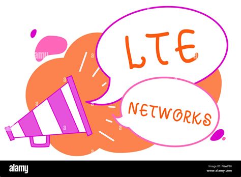 Handwriting Text Writing Lte Networks Concept Meaning Fastest Network Connection Available For