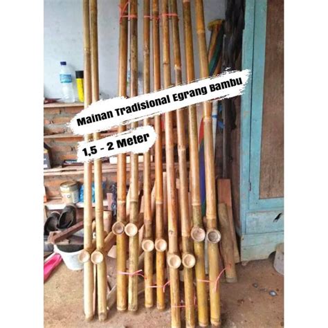 Jual Promo Keren Trx4k4jy Egrang Bambu Jongkrang Bambu Mainan