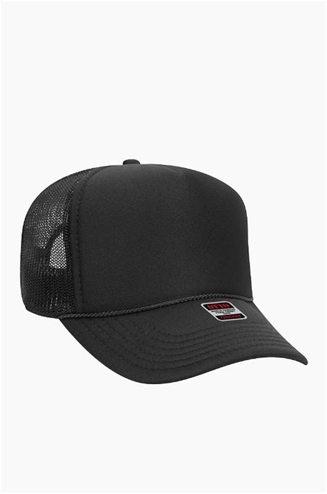 Otto Trucker Hat 5 Panel Mid Black Black Black Sopooom