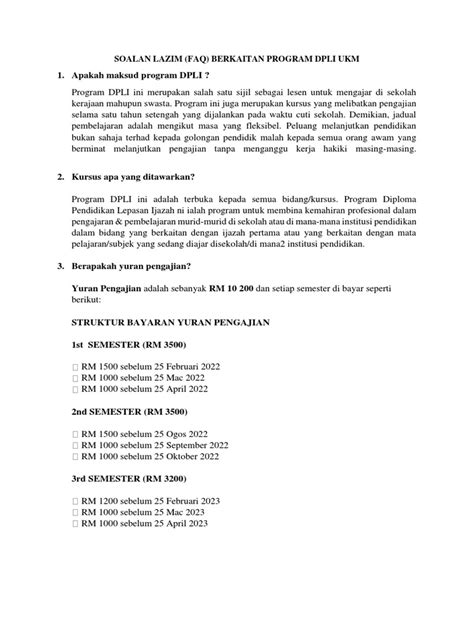 Faq Dpli Ukm 2021 Pdf