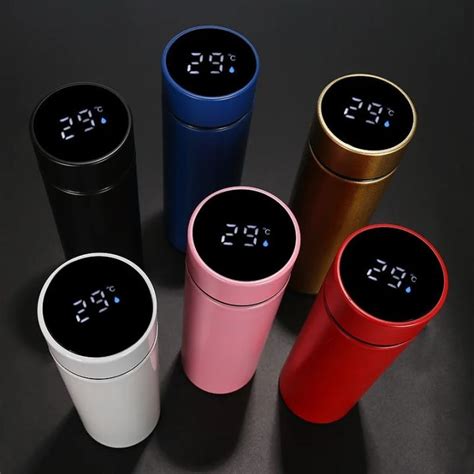 Smart Thermos Bottle With Led Temperature Display For Adult Stainless Steel Vacuum Flask