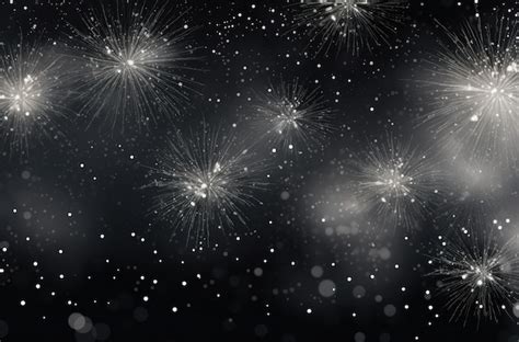 Premium Photo Silver Fireworks On The Background Of Glitter