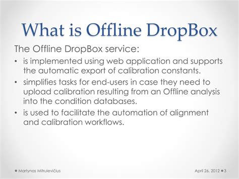 Ppt New Logging And Notification System For The Offline Dropbox