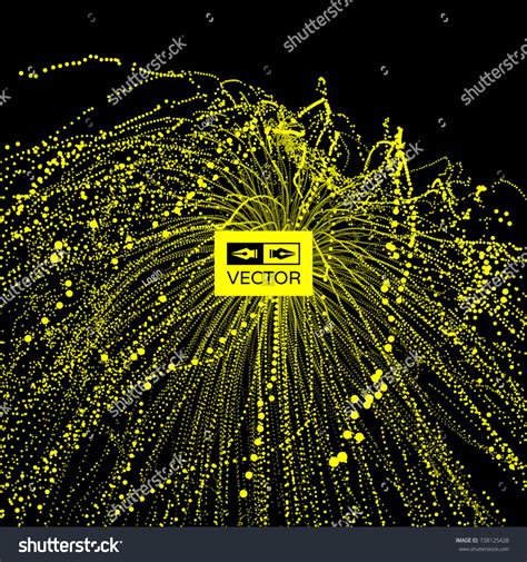 Abstract Science Technology Background Array Dynamic Stock Vector