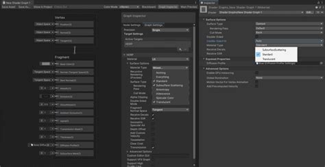 Roadmap Detail Shader Graph Material Types