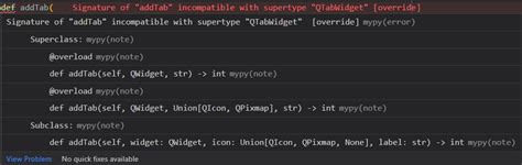 Signature Of Method Incompatible With Supertype Class Override