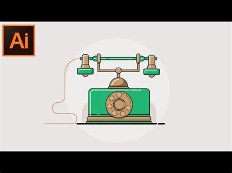 Vector Outline Illustration Adobe Illustrator CC Tutorial Outline Illustration Adobe