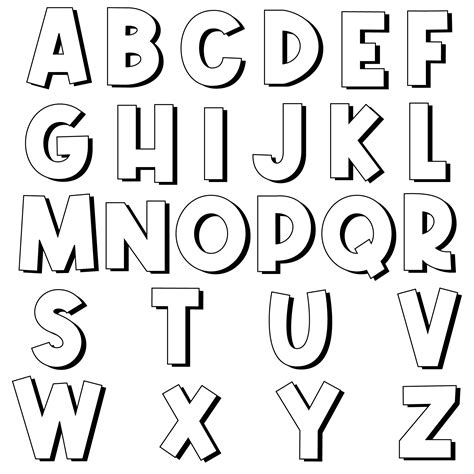 7 Best Printable Block Letters Template Y Printableecom