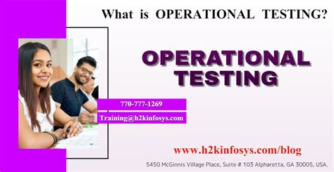 Operational Testing System Testing H2kinfosys Blog