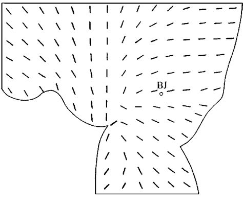 Calculated Trajectory Of The Maximum Compressive Principal Stress Axis