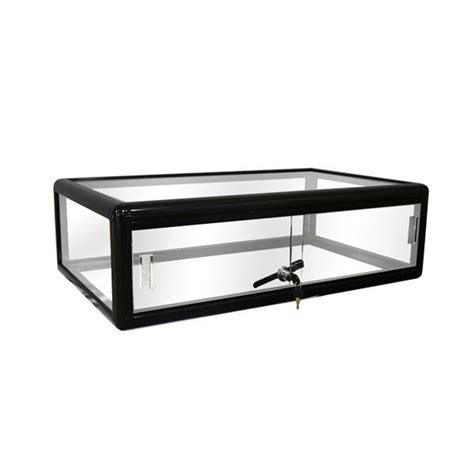 Lockable 30” Glass Countertop Case For Retail Displays