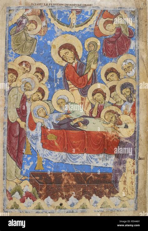 Death Of The Virgin Mary â€˜winchester Psalterâ€™ Or â€˜psalter Of