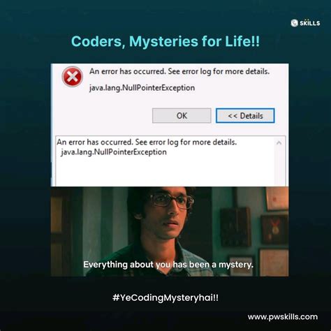 ‏null exception 👀 why do you seem so mysterious‏ ‏ineuron ai‏