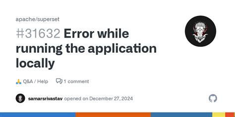 Error While Running The Application Locally Apache Superset Discussion GitHub