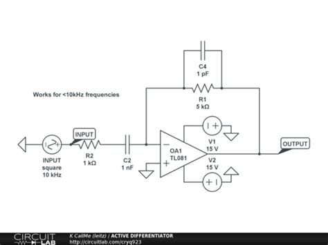 Active Differentiator Circuitlab