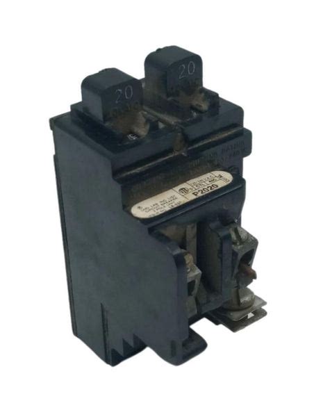 Ite P2020 2 Pole Duplex Pushmatic Circuit Breaker 20a 120 240vac 1 Ph