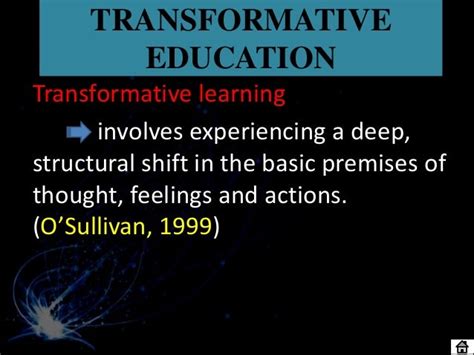 Transformative Education