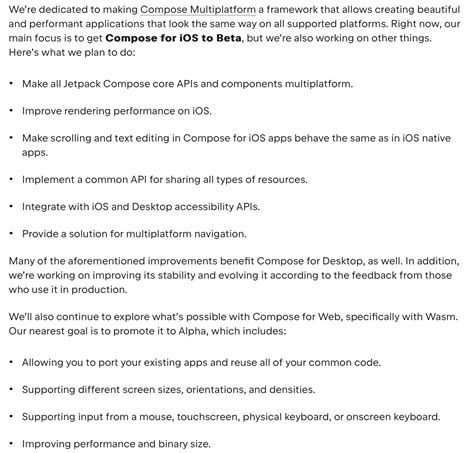 Jetbrains 公布开发工具 Kotlin Multiplatform 2024 年路线图平台compose代码