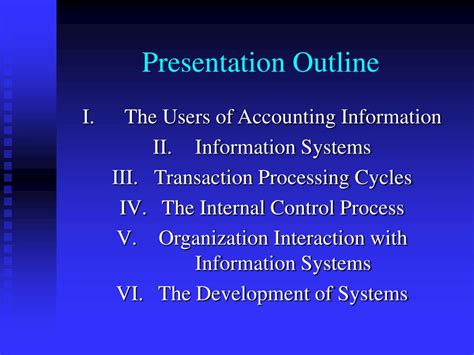 Ppt Accounting Information Systems An Overview Powerpoint Presentation Id 264217