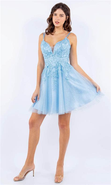 Cinderella Couture 5125j Dual Straps Embellished Cocktail Dress
