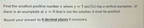 solved find the smallest positive number x where y 5
