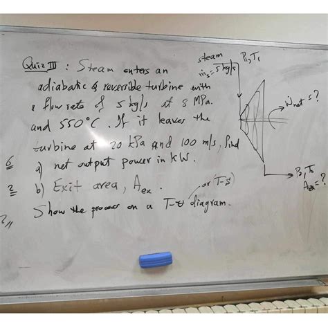 Solved Quir III Steam Enters Anadiabatic Reversible Chegg Com