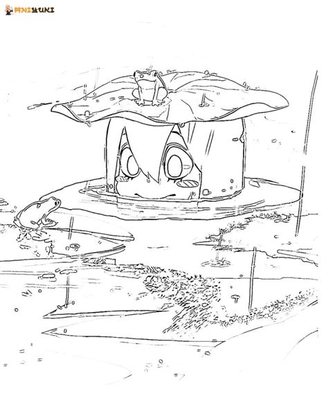 Tsuyu Asui Coloring Pages Printable Coloring Pages