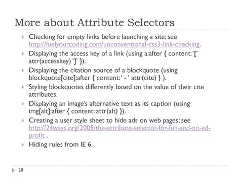 Css3 Attribute Selectors Ppt Download
