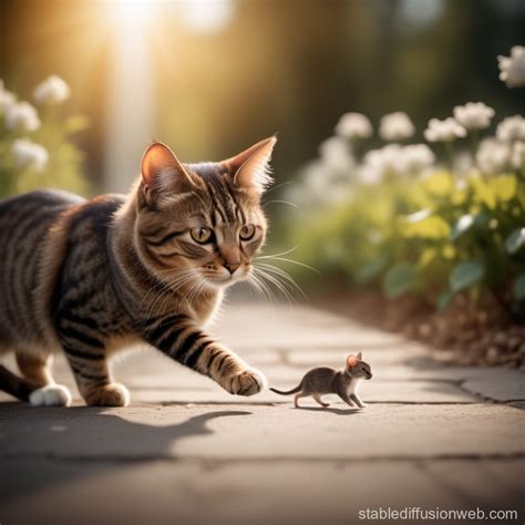 Cat Is Chashing A Mouse Prompts Stable Diffusion Online Cat Is Chashing A Mouse Prompts Stable Diffusion Online
