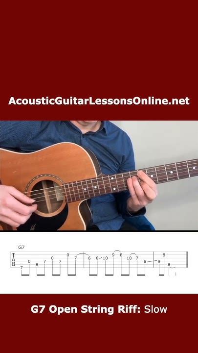 Riff Of The Day - G7 "Jazzy" Open String Lick - YouTube