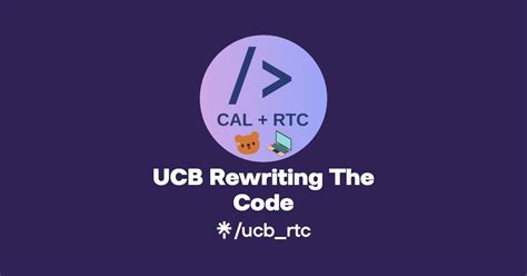 Ucb Rewriting The Code Instagram Linktree