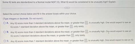 Some Iq Tests Are Standardized To A Normal Model