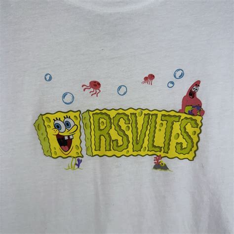 Nickelodeon X Rsvlts Sponge Bob Mens Large White Log Gem