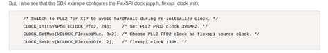 Re Imx Rt 1024 Flexpi Clock When Flash Supposed To Run 60 Mhz Nxp