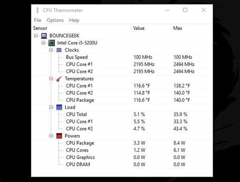Best CPU Temp Monitor Free CPU Monitoring Software BounceGeek